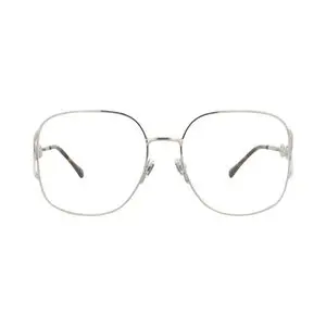 Gucci Square-frame Metal Optical Frames /transparent - Silver