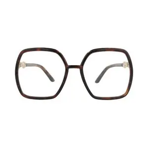 Gucci Square-frame Injection Optical Frames 'havana/transparent - Brown