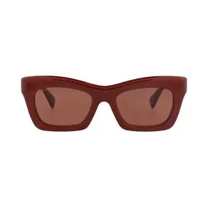 Gucci Cat Eye-frame Recycled Acetate Sunglasses 'burgundy/brown - Red