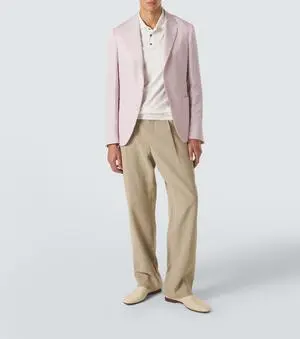 Manolo Blahnik Mario Raffia Loafers - Beige