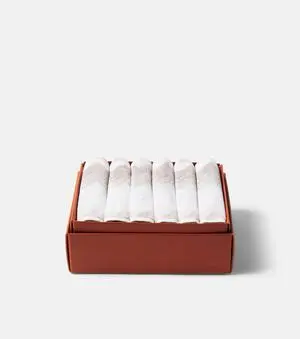 Missoni Giacomo Set Of 6 Cotton Terry Face Towels - Beige