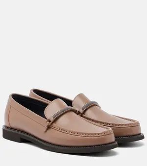 Brunello Cucinelli Almond Toe Flats For Women