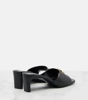 Gucci Double G Leather Mules