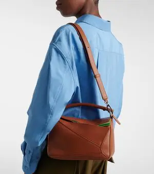 Loewe Puzzle Small Layered Top-handle Bag - Brown