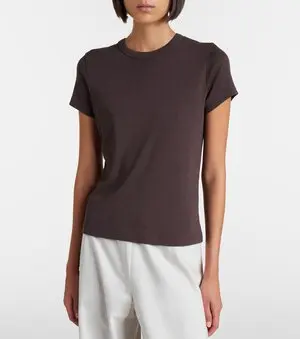 Vince 90s Shrunken Cotton-blend T-shirt