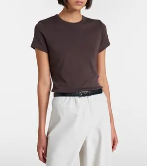 Vince 90s Shrunken Cotton-blend T-shirt