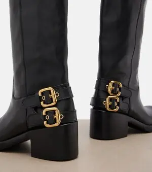 Chloé Dakota Leather Biker Boots