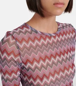 BANANHOT Renne Chevron Print Maxi Dress