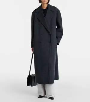 Vince Double-breasted Wool-blend Coat