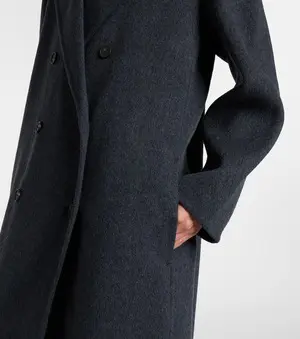 Vince Double-breasted Wool-blend Coat