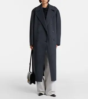 Vince Double-breasted Wool-blend Coat
