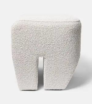 101 COPENHAGEN Sculpt Boucle Stool - White