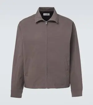 FRAME Cotton-blend Zip-up Jacket