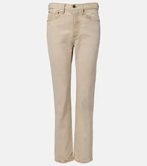 Khaite Finley Cropped Straight Jeans In Dumas