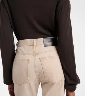 Khaite Finley Cropped Straight Jeans In Dumas
