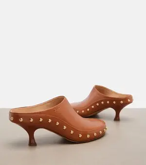 Chloé Studded Leather Clogs