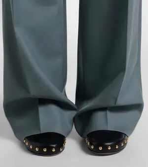 Chloé Junie Studded Leather Ankle Boots