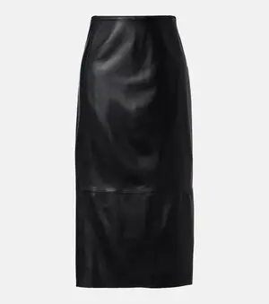Vince Leather Pencil Skirt