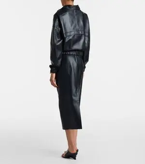 Vince Leather Pencil Skirt