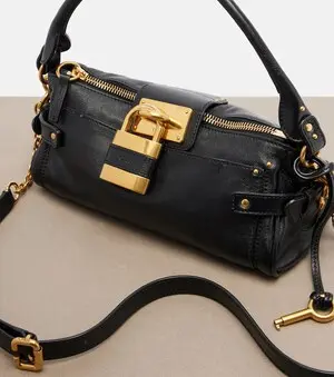 Chloé Paddington Small Leather Shoulder Bag - Black