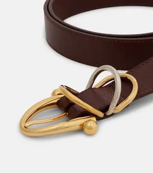 Chloé Leather Belt - Burgundy