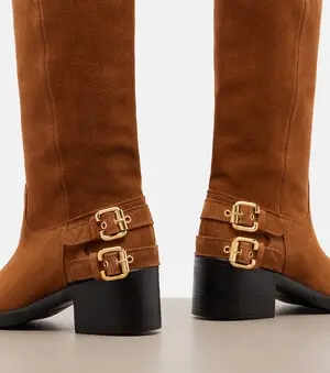 Chloé Dakota Suede Biker Boots