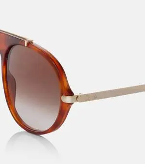 Chloé Aviator Sunglasses - Brown
