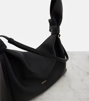 Loewe Medium Leather Shoulder Bag - Black