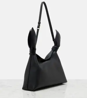 Loewe Medium Leather Shoulder Bag - Black