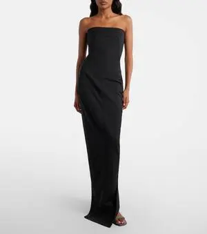 Rick Owens Wool-blend Bustier Gown