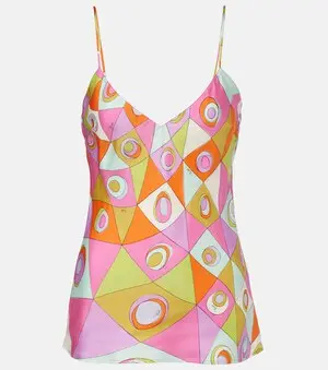 Emilio Pucci Occhi" Silk Twill Camisole