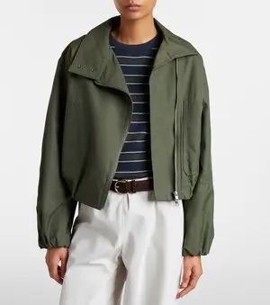 Vince Cotton-blend Zip-up Jacket