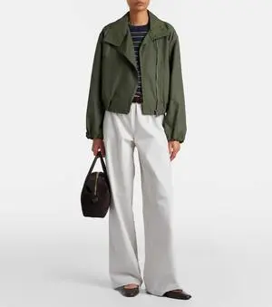 Vince Cotton-blend Zip-up Jacket