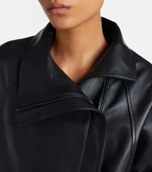 Vince Leather Bomber Jacket