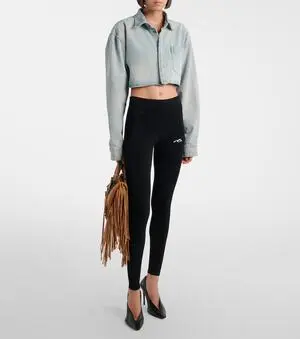 Balenciaga Cropped Denim Shirt