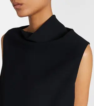 Vince Draped Asymmetric Crepe Top