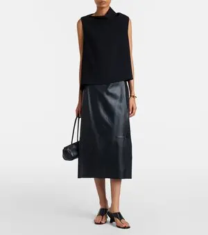 Vince Draped Asymmetric Crepe Top