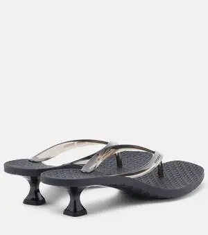 Tory Burch Sculptural Heel Thong Sandals