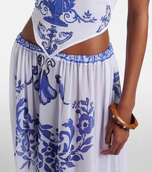 BANANHOT Riley Printed Cotton Maxi Dress