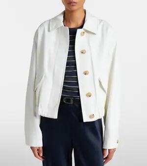 Vince Cotton Twill Blouson Jacket