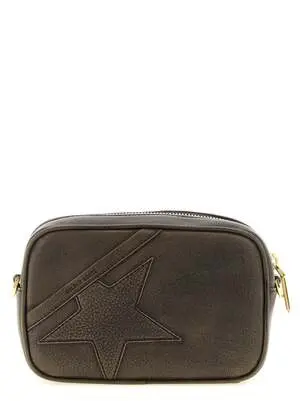 GOLDEN GOOSE Star Mini Clutch - Brown