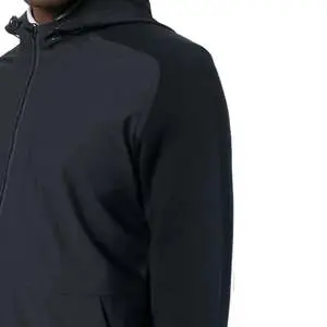 Herno Knit-sleeve Hooded Jacket