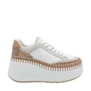 Chloé Nama Wedge Sneakers - White