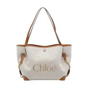 Chloé Clover Tote Bag - Cream