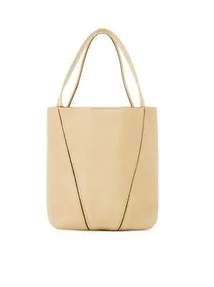Chloé Spin Small Tote Bag In Leather - Multicolor
