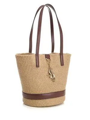 Chloé Charms Basket Bag - Brown