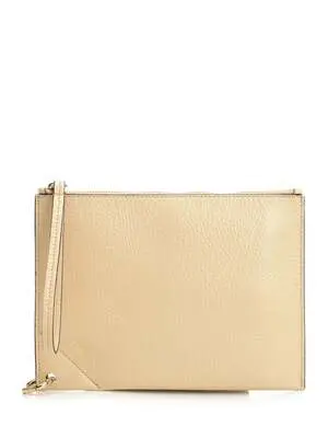 Chloé Spin Clutch Bag In Cowhide - Cream