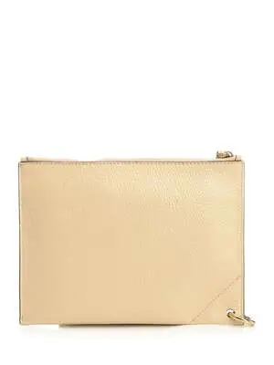 Chloé Spin Clutch Bag In Cowhide - Cream