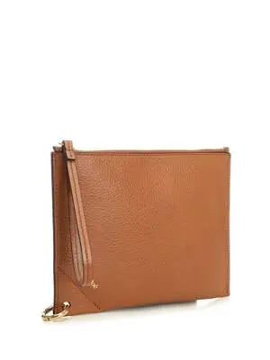 Chloé Spin Clutch Bag In Cowhide - Brown