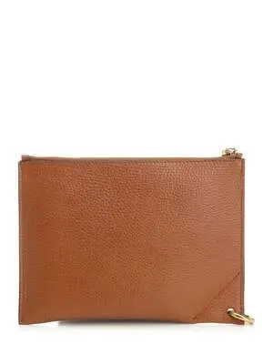Chloé Spin Clutch Bag In Cowhide - Brown